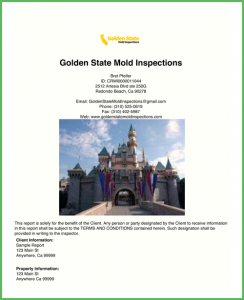 Inspection Report - Golden State Mold Inspections